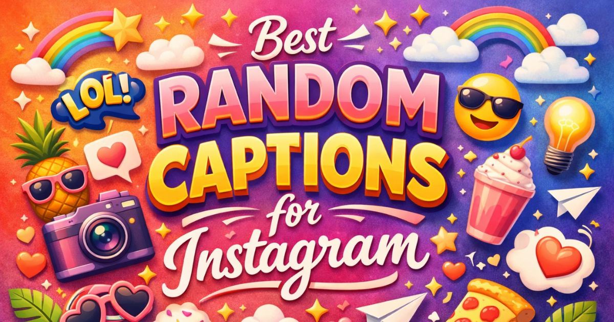 650+ Random Captions for Instagram That Hit Different - At Caption