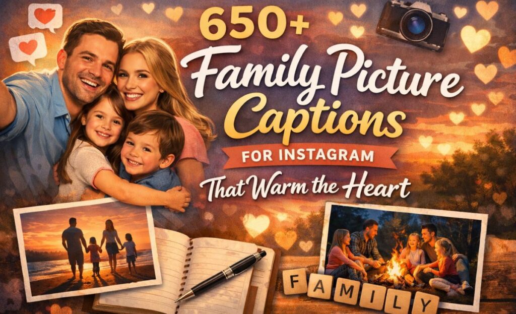 650+ Family Picture Captions for Instagram That Warm the Heart - At Caption