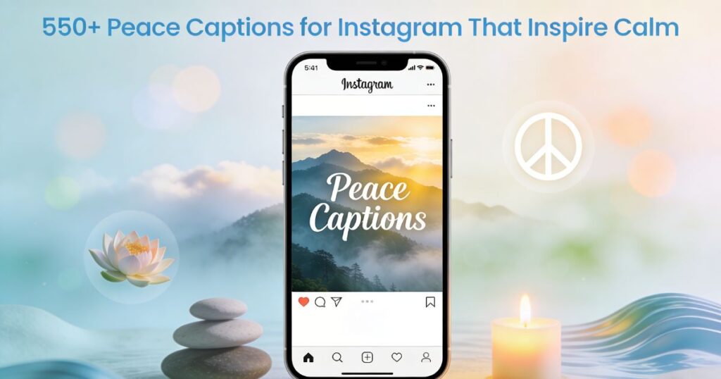 650+ Peace Captions for Instagram That Inspire Calm - At Caption