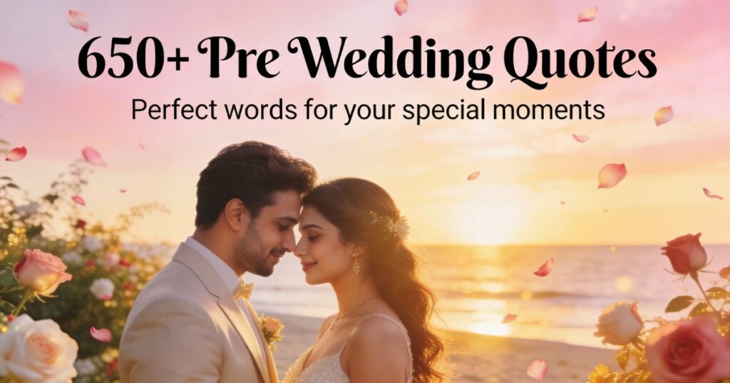 650+ Pre Wedding Quotes That Will Make Your Partner Cry Happy Tears ...