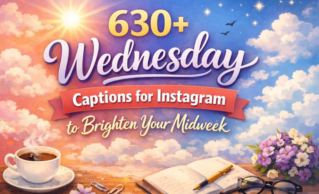 630+ Wednesday Captions for Instagram to Brighten Your Midweek - At Caption