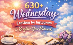 630+ Wednesday Captions for Instagram to Brighten Your Midweek - At Caption